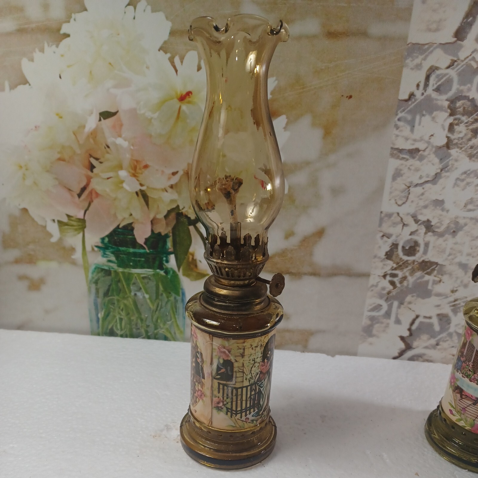 Christ Knocking on door Base Oil Lantern Kerosene Lamp Fluid 9" Honk ...