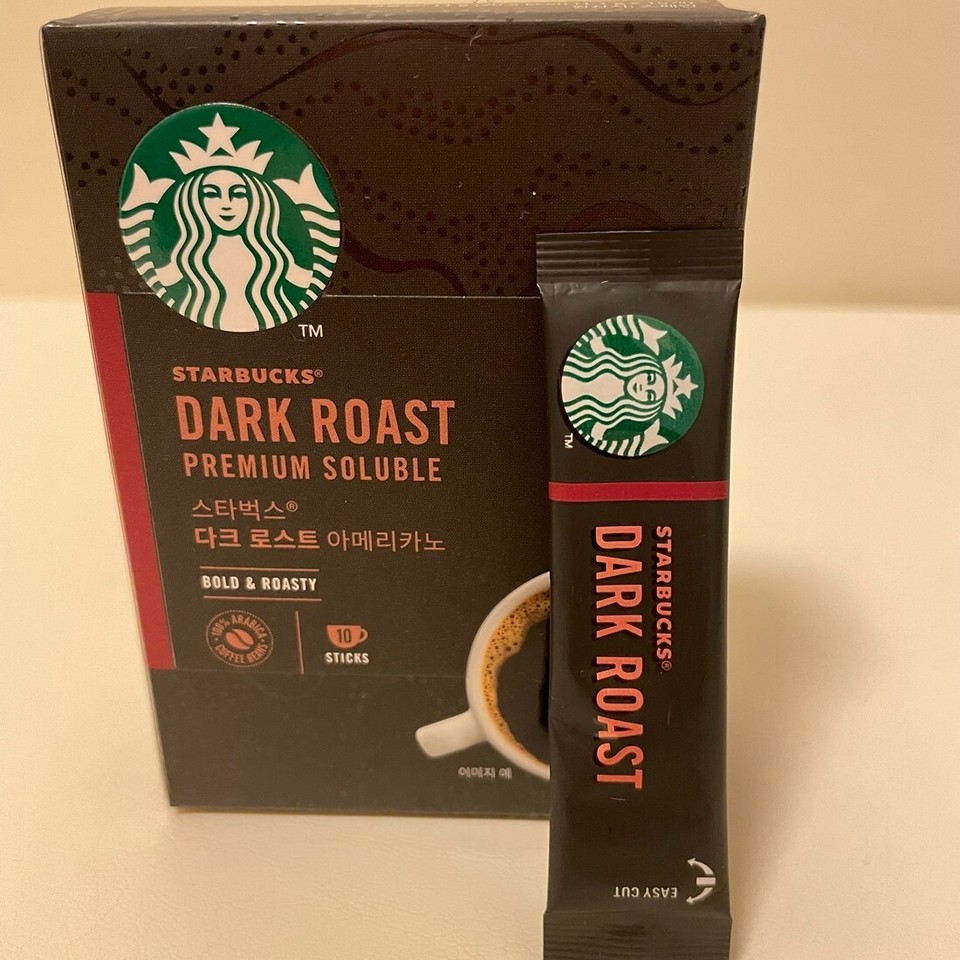 Starbucks Instant Coffee Packet 10+10 Count Dark Roast Arabica Fine ...