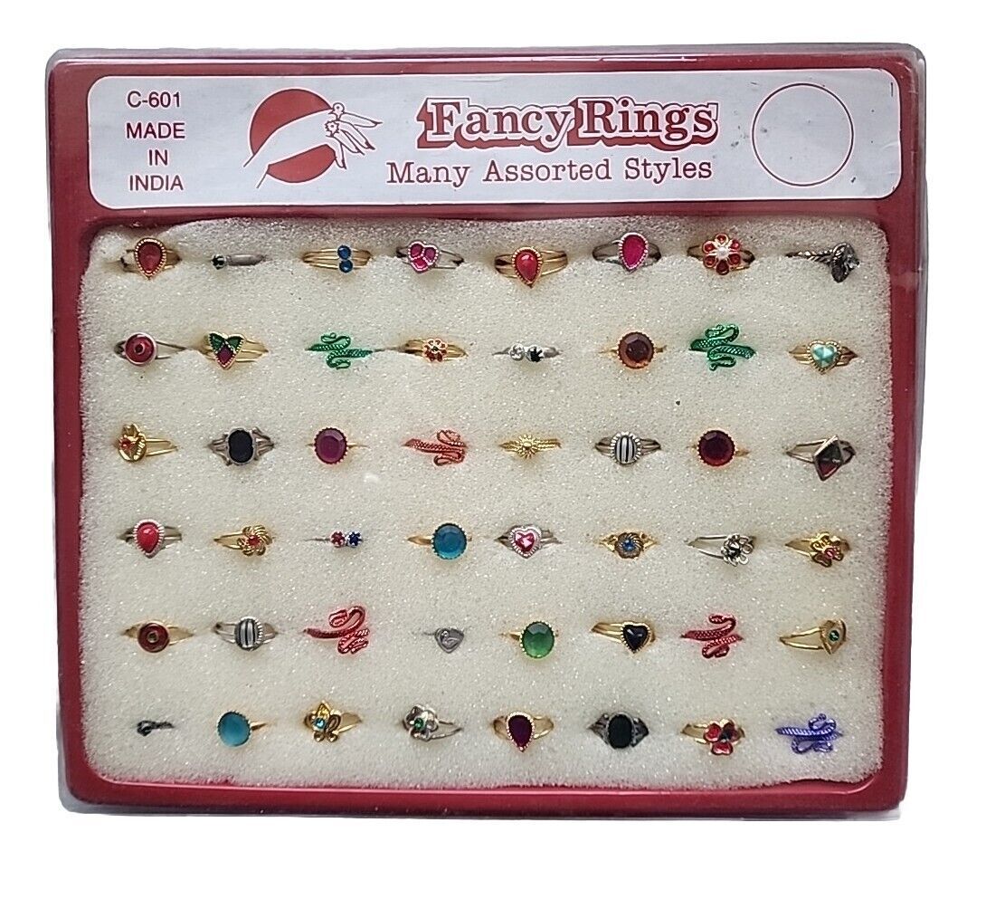 Vintage 48 Fancy Rings Red Display Gumball Vending Machine Display | eBay