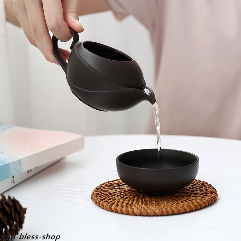 travel tea set yixing zisha tea pot with infuser tea cup portable tea ...