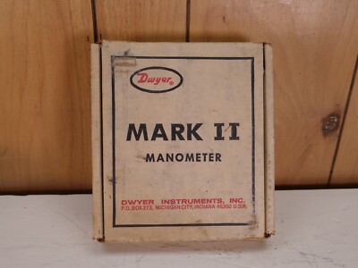 Dwyer Instruments Mark II Model No. 25 Inclined-vertical Manometer | eBay