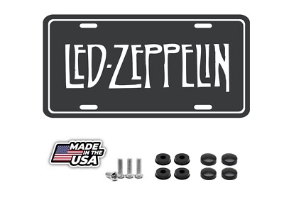 Led Zeppelin license plate metal wall sign front tag vanity plate ...