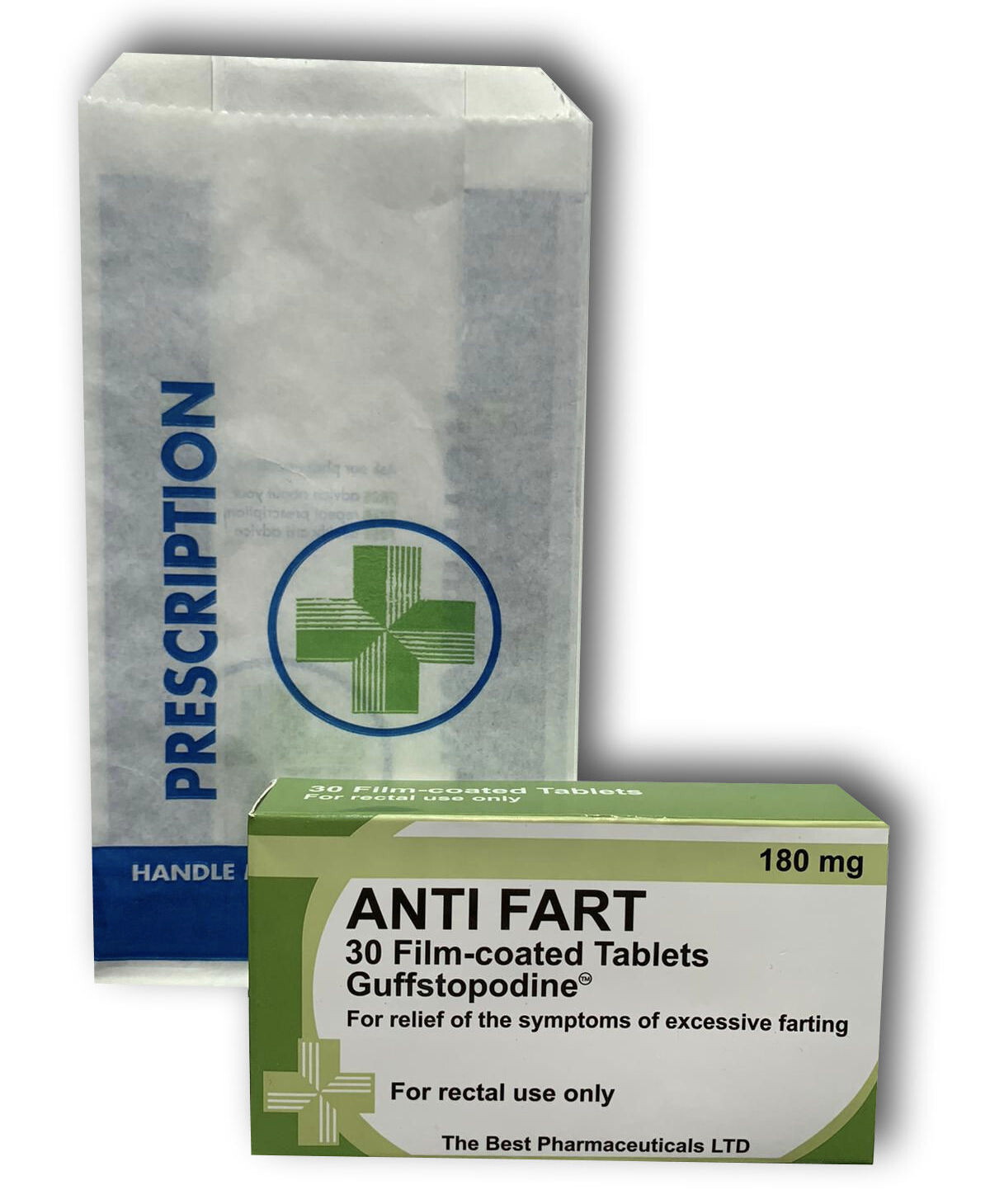 Anti Fart Novelty Joke Pill Tablet Box - Fun Rude Xmas/Birthday Gift ...