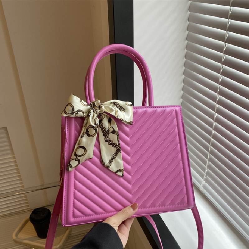 Elegant And Practical Ladies' Handbag With Silk Scarf Perfect For Daily ...