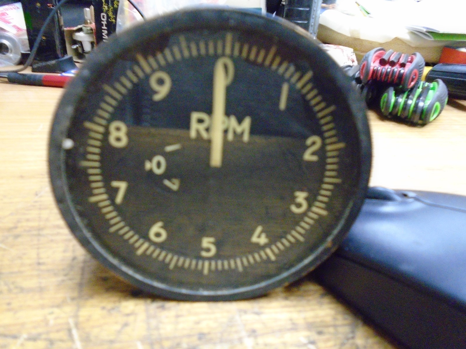 Vintage US Navy Aircraft Tachometer Gauge, General Electric 8dj57gab | eBay