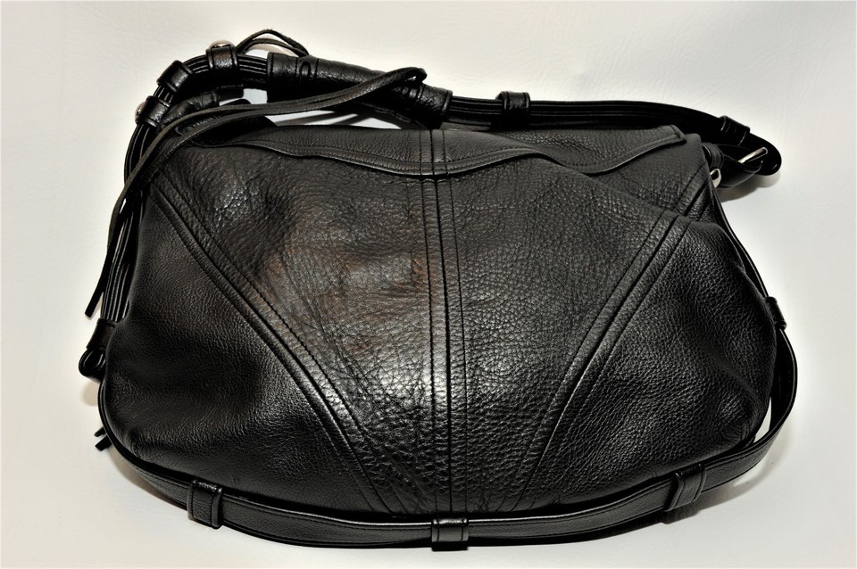 Botkier Black Leather Handbag Purse with Dust Bag RARE Vintage | eBay