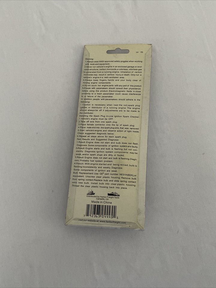 In-line Ingintion Spark Checker 90 Boot NOS NEW 1123 | eBay