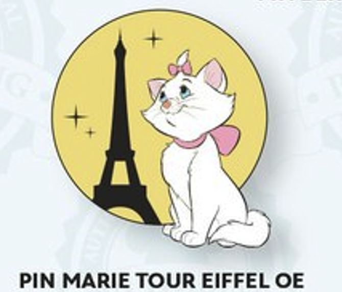 Disney Marie Eiffel Tower Aristocats Pin OE 2024 Disneyland Paris DLP ...