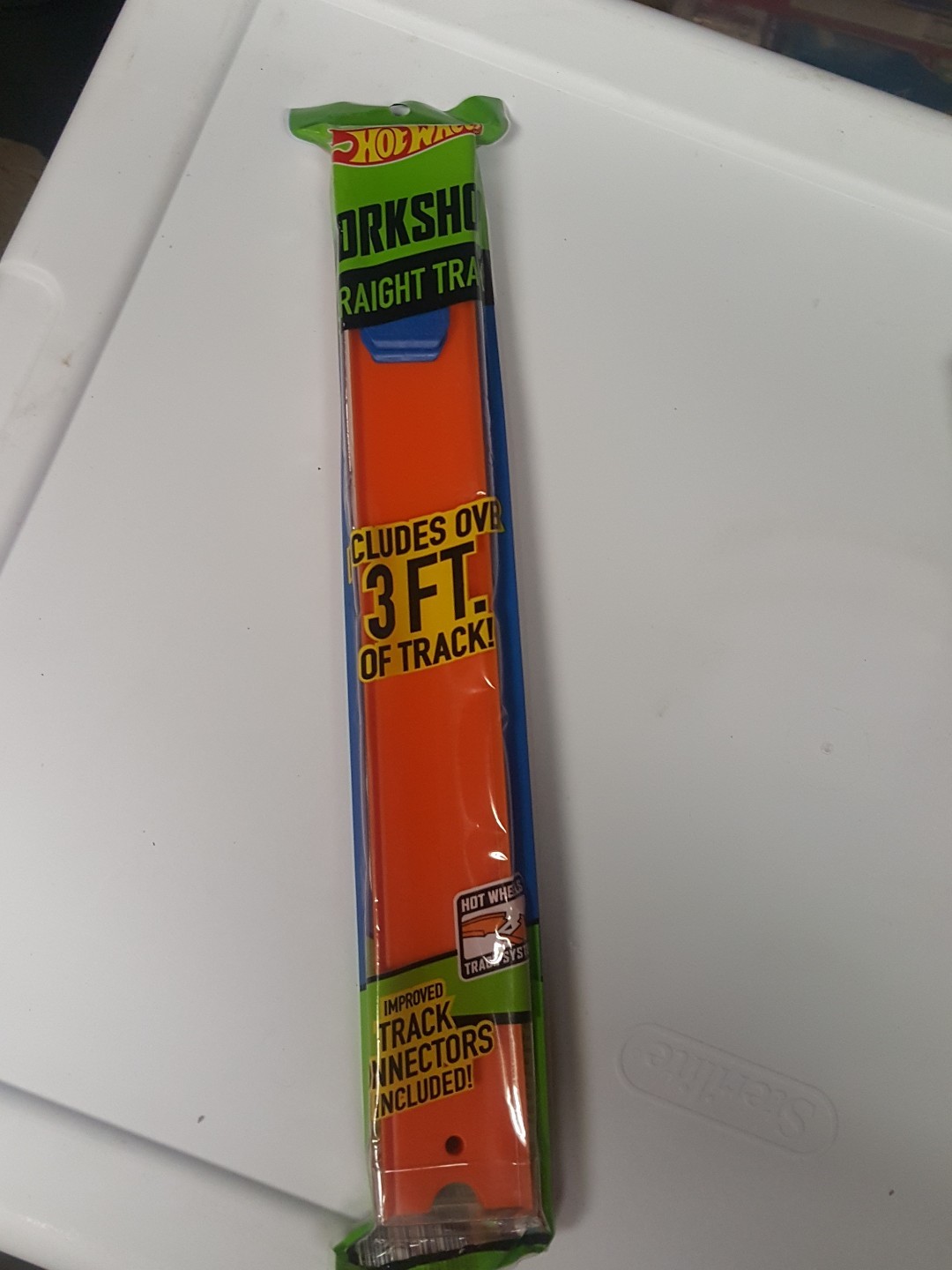 New Hot Wheels Workshop Straight Track Builder Orange Race Track | eBay