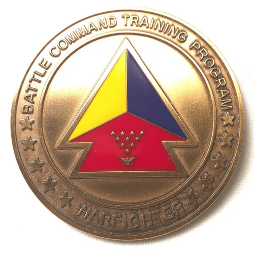 Military Challenge Coin, Battle Command Training Program, Warfighter | eBay