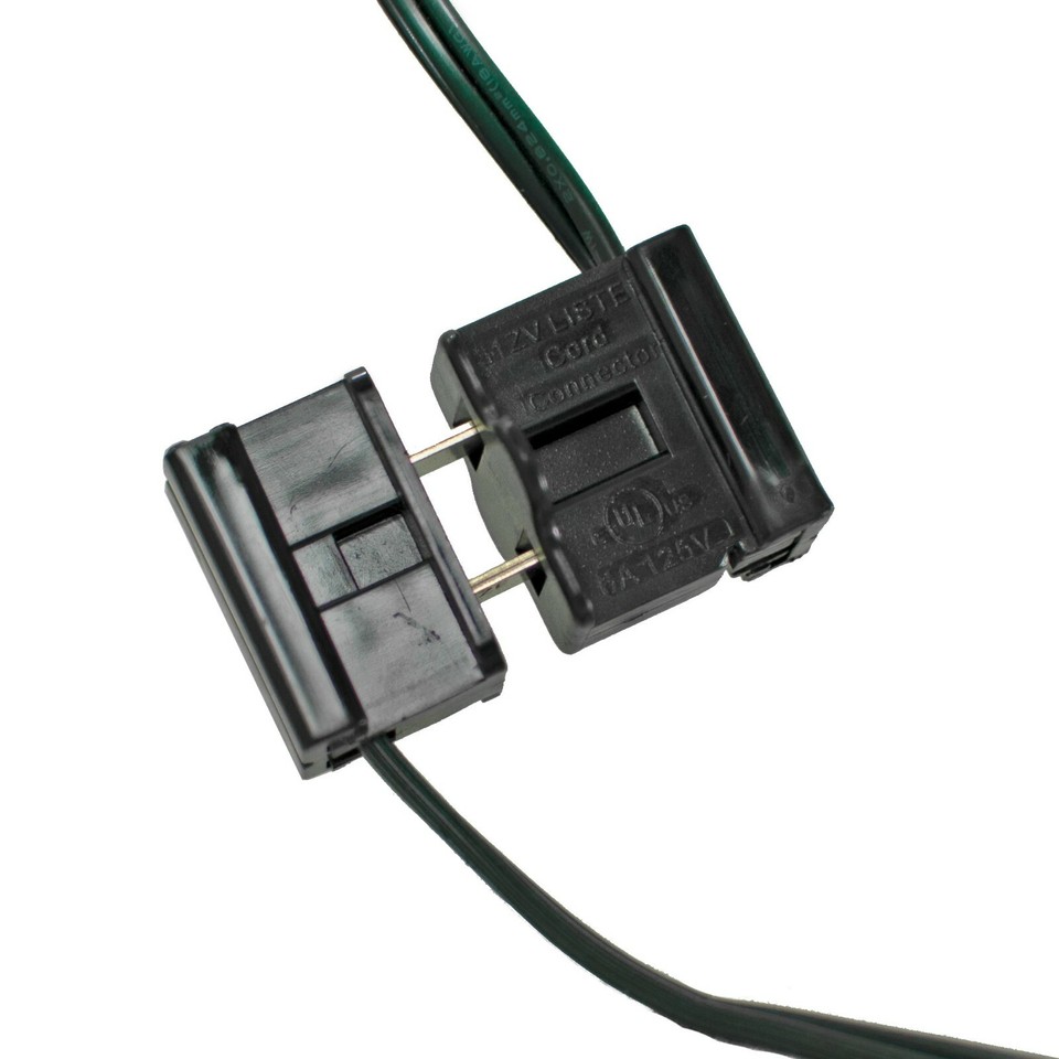 6 Pack Male & Female Zip Plugs Slide-On Connector Outlet SPT-1 125Volt ...