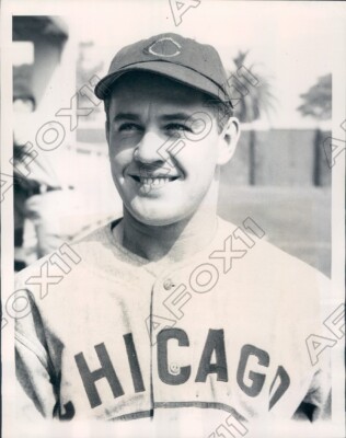 1949 Chicago Cubs Spring Training Outfielder Clifford Aberson Press ...