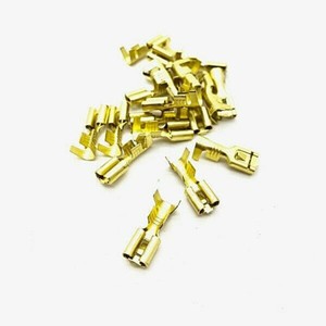 4.8mm Brass Female Spade Connector Terminal With Locking Tag - Durite 0 ...