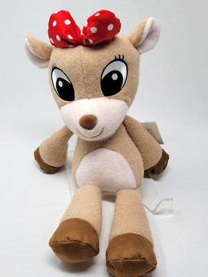 Pair Hallmark Rudolph The Red Nose Reindeer + Clarice Musical Plush 50 ...