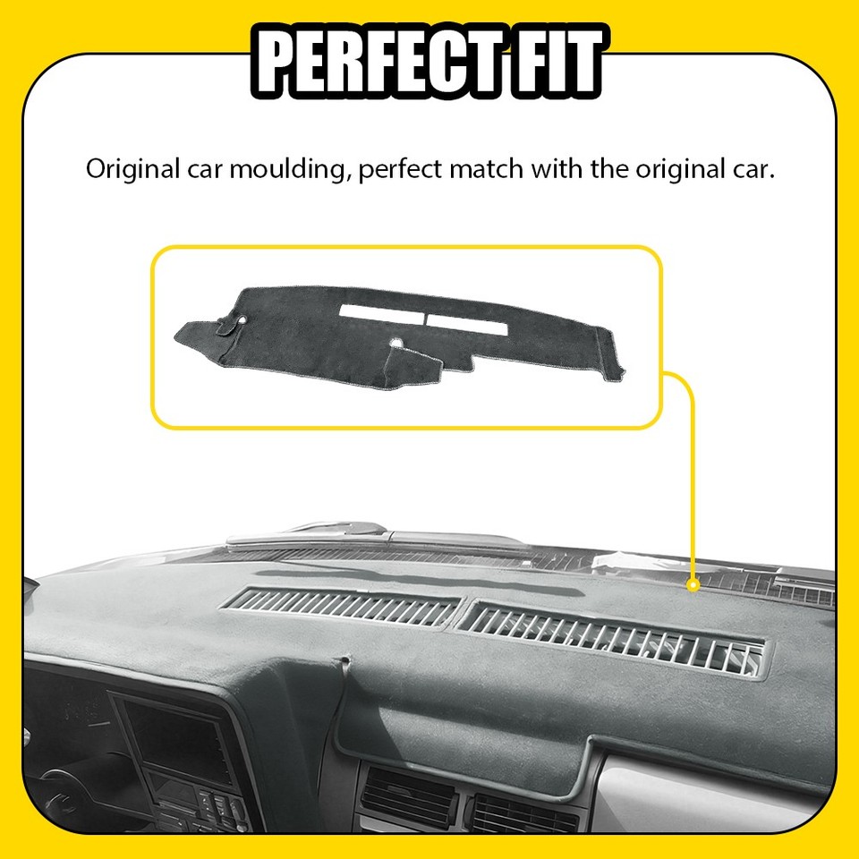Dash Mat Cover For Chevrolet K1500 K2500 K3500 1988-1994 Gray Dashboard ...