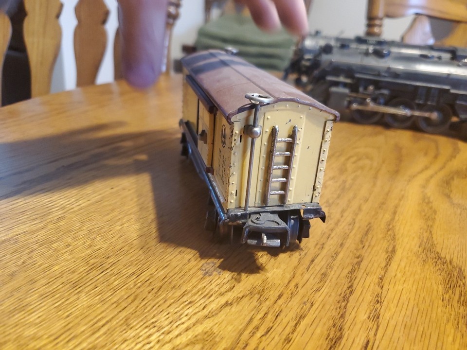 LIONEL PREWAR O-GAUGE TIN PLATE #655 BROWN AND YELLOW BOX CAR | eBay