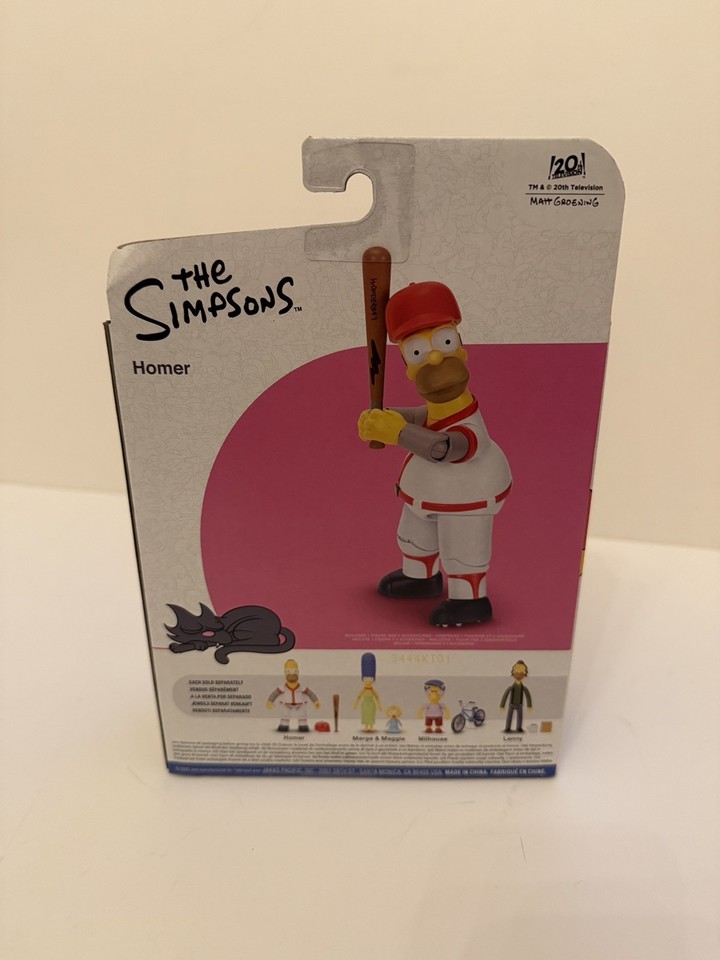 JAKKS Pacific - The Simpsons - Homer Simpson Baseball Action Figure ...