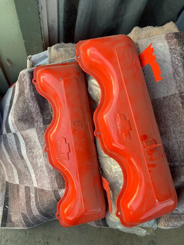 GM CHEVY VALVE COVERS CHEVROLET 348 409 ENGINE impala ss 1962 1963 1964 ...