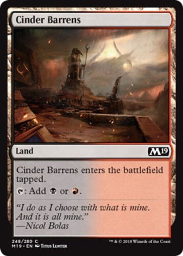 1x Cinder Barrens NM-Mint, English - Magic 2019 MTG | eBay