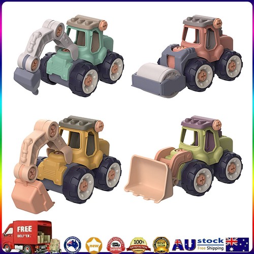Creative Minuature Truck Toy Assembly Engineering Car Set Kids ...