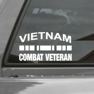 Vietnam Combat Veteran Vinyl Window Decal Sticker | eBay UK
