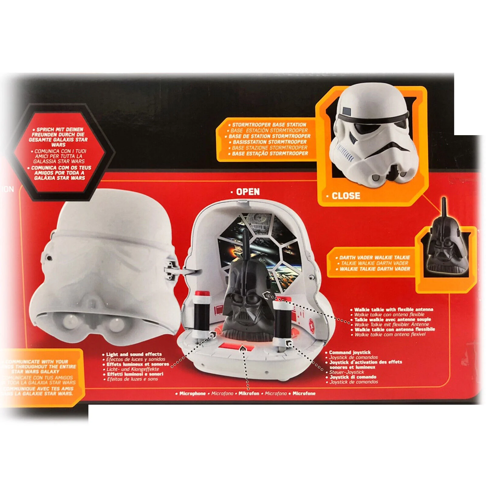 Star Wars Storm Trooper Darth Vader Base Station Light & Sound Talk 6 ...