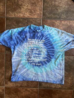 Vintage 90s Lsd Tee Shirt Hippie Wook Grateful Dead Online Ceramics ...