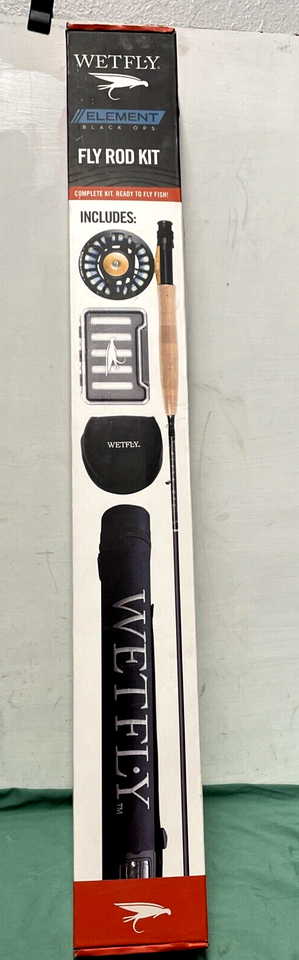 Wetfly Element Black Ops Fly Fishing Rod Kit 5WT 9FT New! | eBay