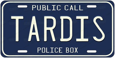 Police Box Tardis Dr Who Personalized License Plate Tag For Car ATV ...