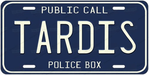 Police Box Tardis Dr Who Personalized License Plate Tag For Car ATV ...