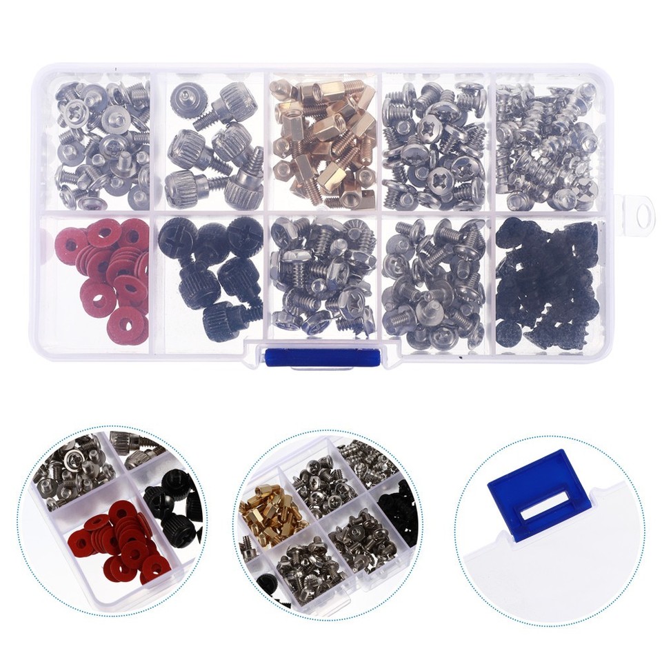 228 Pcs Laptop Screw Kit Computer Screws Assortment Diy Standoffs | eBay