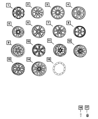Genuine Mopar Aluminum Wheel 68599719AA | eBay