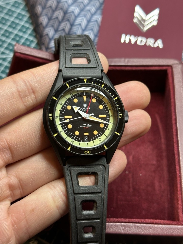 Lorier Hydra Zulu GMT Watch True GMT Automatic Mechanical Watch Full ...