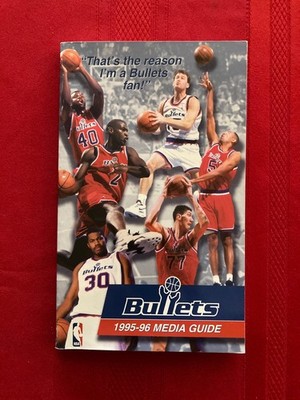 1995-1996 NBA Washington Bullets media guide / Howard / Wallace debut ...