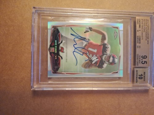 2014 Topps Chrome Mini - Rookie Refractor Autographs #185 Mike Evans ...