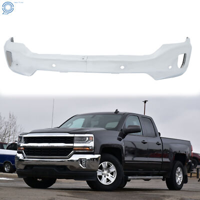 For Chevrolet Silverado 1500 16-2018 Chrome Front Bumper Face Bar Steel ...