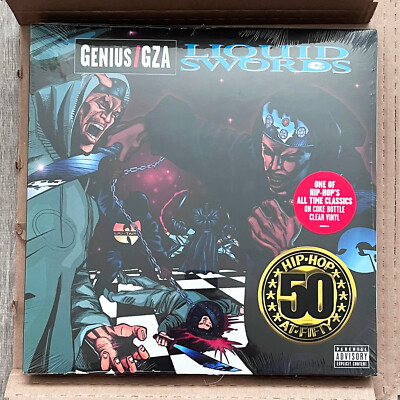 GZA GENIUS Liquid Swords Limited Edition 2LP Clear Vinyl Wu Tang Clan ...