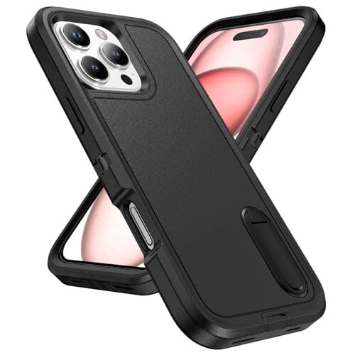 for iPhone 16 Pro Max Case with Stand,Heavy Duty Protection i16 PM 6.9 ...