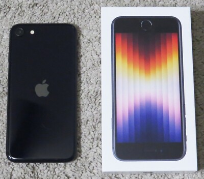iPhone SE 3rd Generation 64 GB Midnight MMX53LL/A Unlocked Dual SIM ...