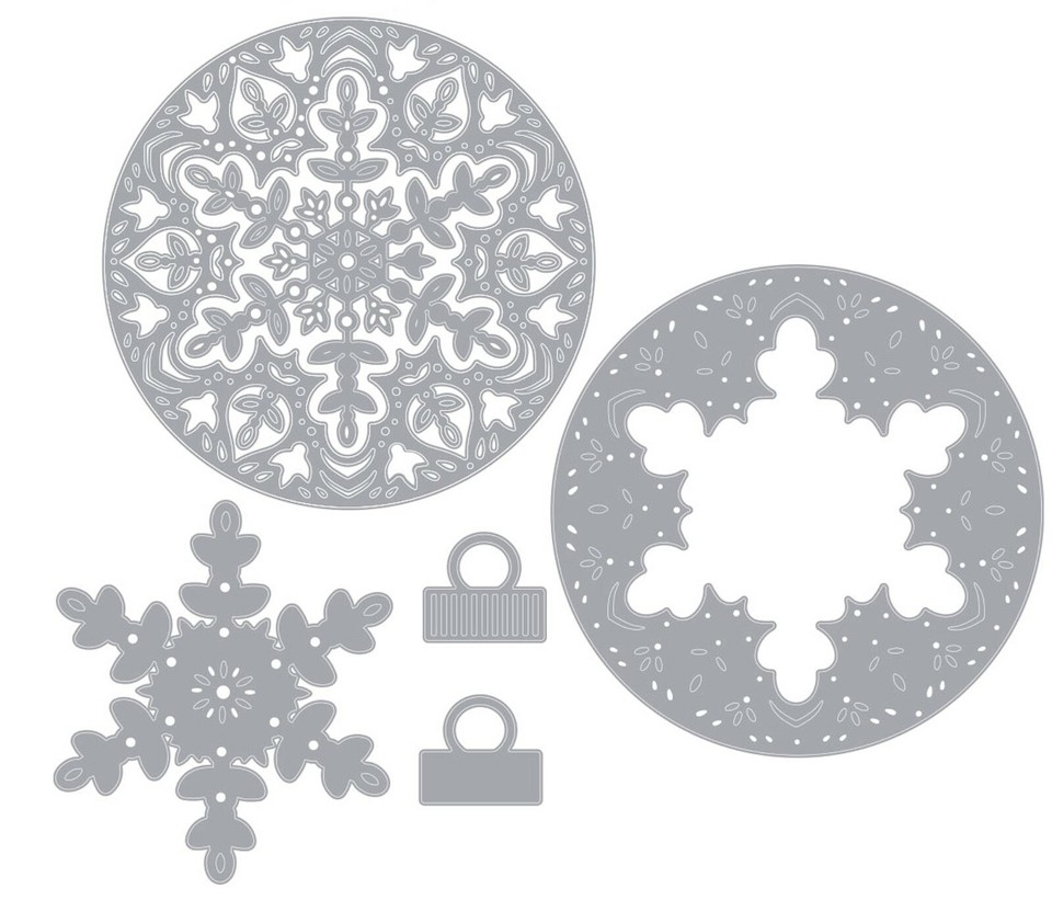 New, Retired Sizzix Thinlits Layered Snowflake 6pc #664584 Retail $34.99 J Scott | eBay
