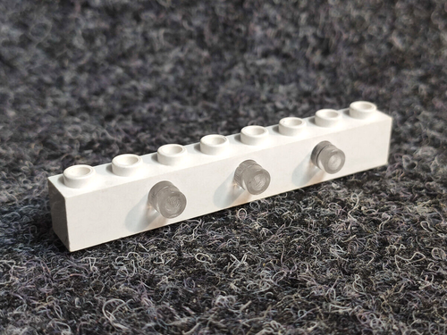Lego 1 x 2500c01 1 x 8 Stein weiß mit 3 Prismen elektrisch 6481 6781 ...