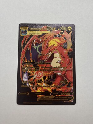 Black Foil Fan Art Card Collection Charizard Solar Form Vmax NM | eBay