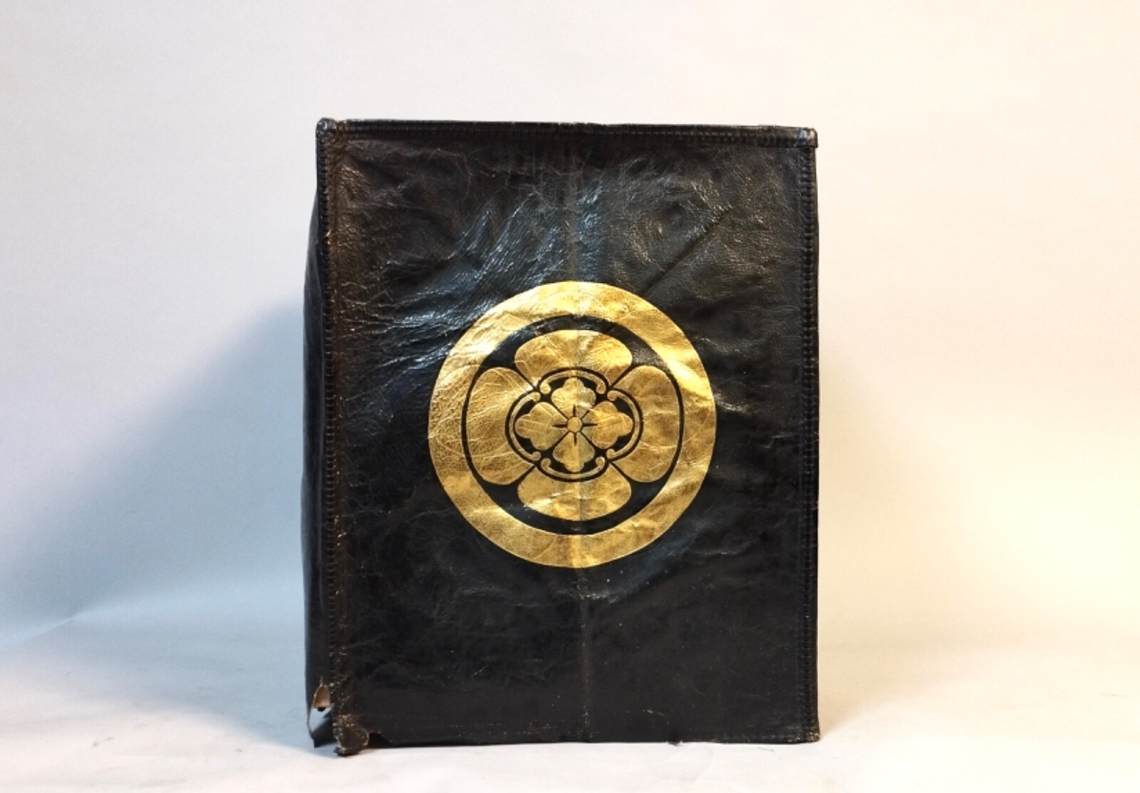 Fine samurai armor storage box leather cover. Edo,17-18th.c WW30 | eBay