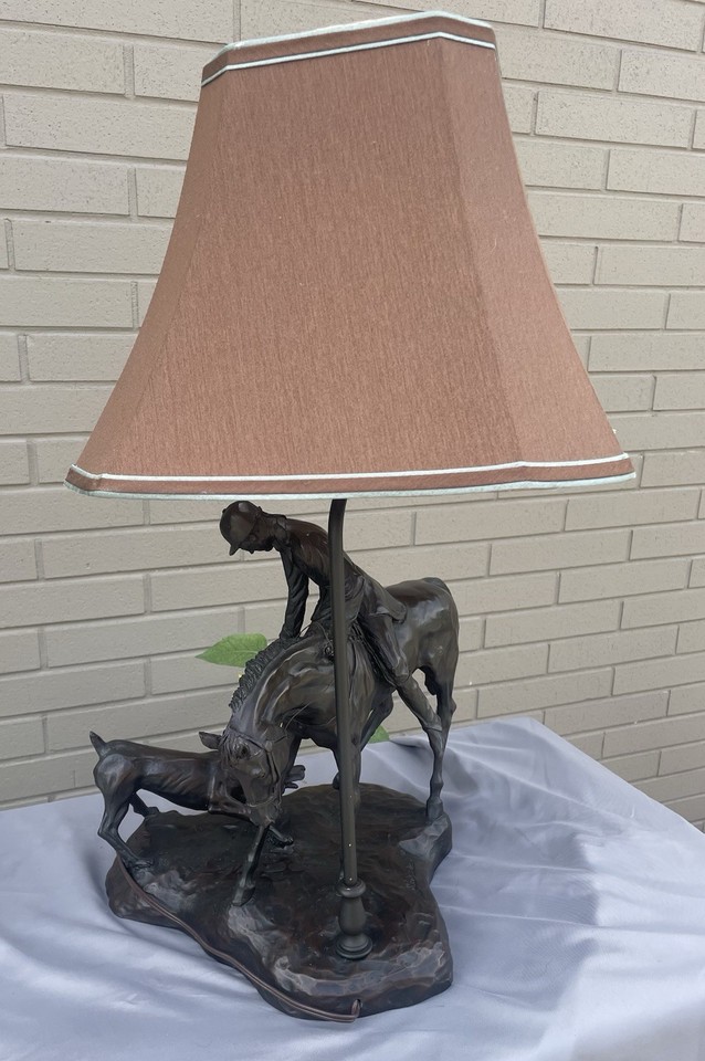 Fantastic Huntsman & Hound Lamp by Steve Windler Signed | eBay