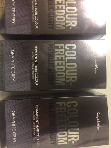 3 x Knight & Wilson COLOUR FREEDOM Permanent Metallic Hair Colour ...