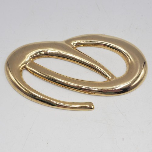 Scarf Clasp Gold Tone Metal Design | eBay