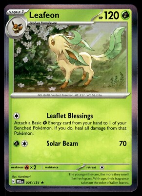 Leafeon Holo NM 005/131 SV: Prismatic Evolutions Pokemon Card | eBay