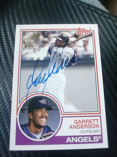 Garret Anderson Angels Signed 2022 Topps Archives Fan Favorite Card ...