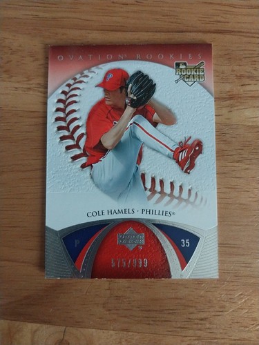 2006 Upper Deck Ovation #99 Cole Hamels #575/999 Rookie | eBay