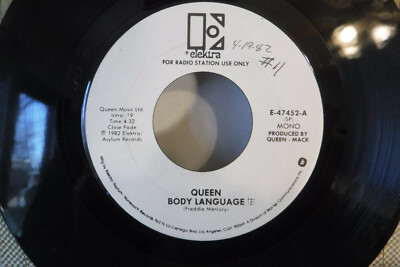Queen, Body Language, Elektra E-47452, 1982 DJ Promo, Classic Rock | eBay